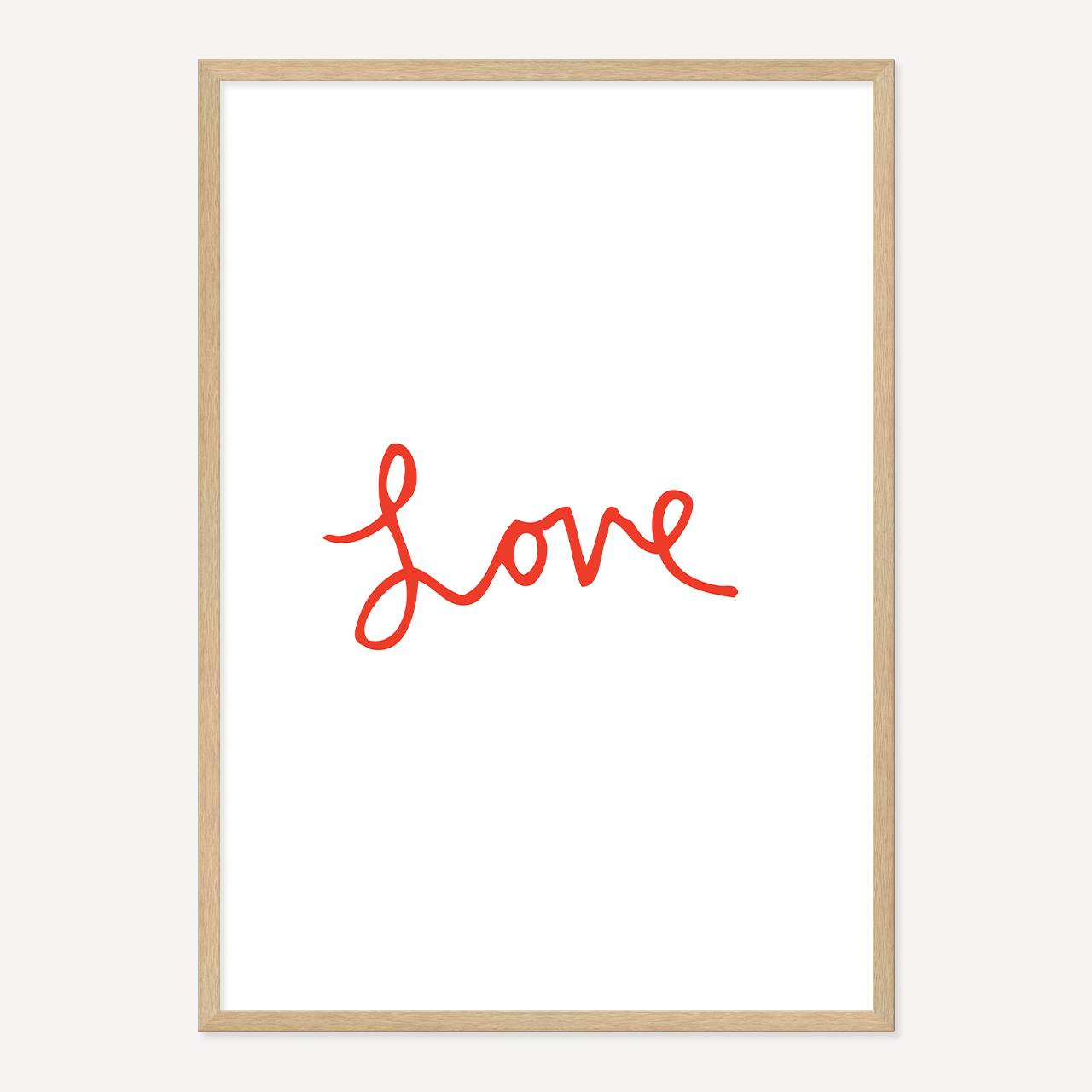 LOVE POSTER – RED – Inkling Design